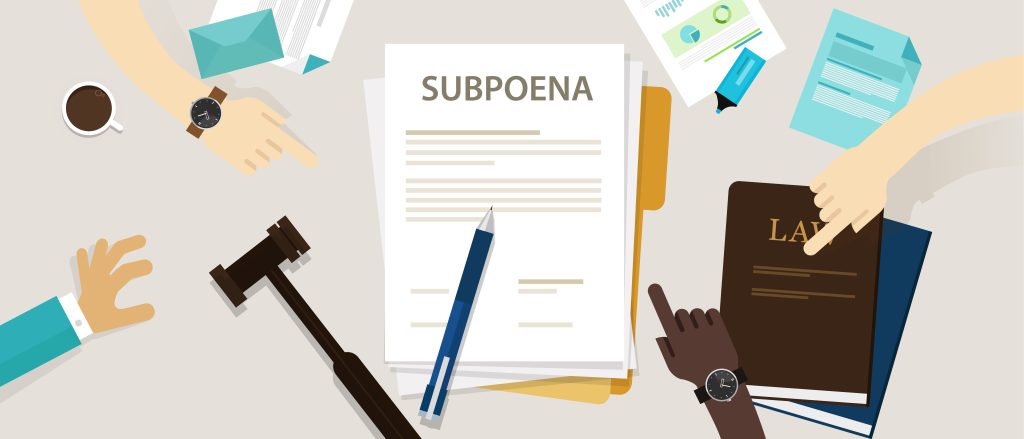 What Is A Subpoena? — Buffalo Personal Injury Lawyer News — November 29 ...